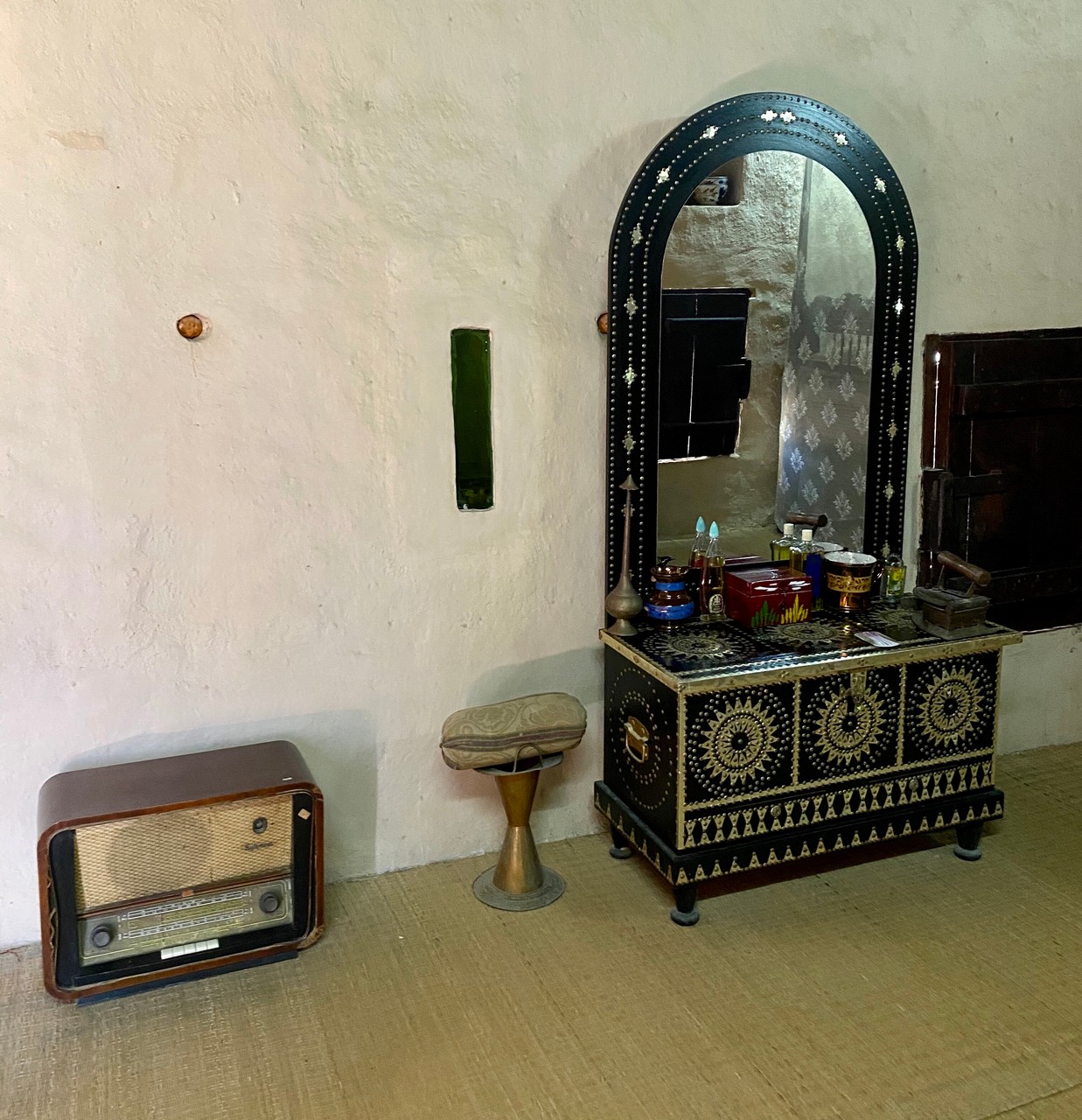 Falaj al Mualla Fort in quiet oasis town in UAQ desert 2023