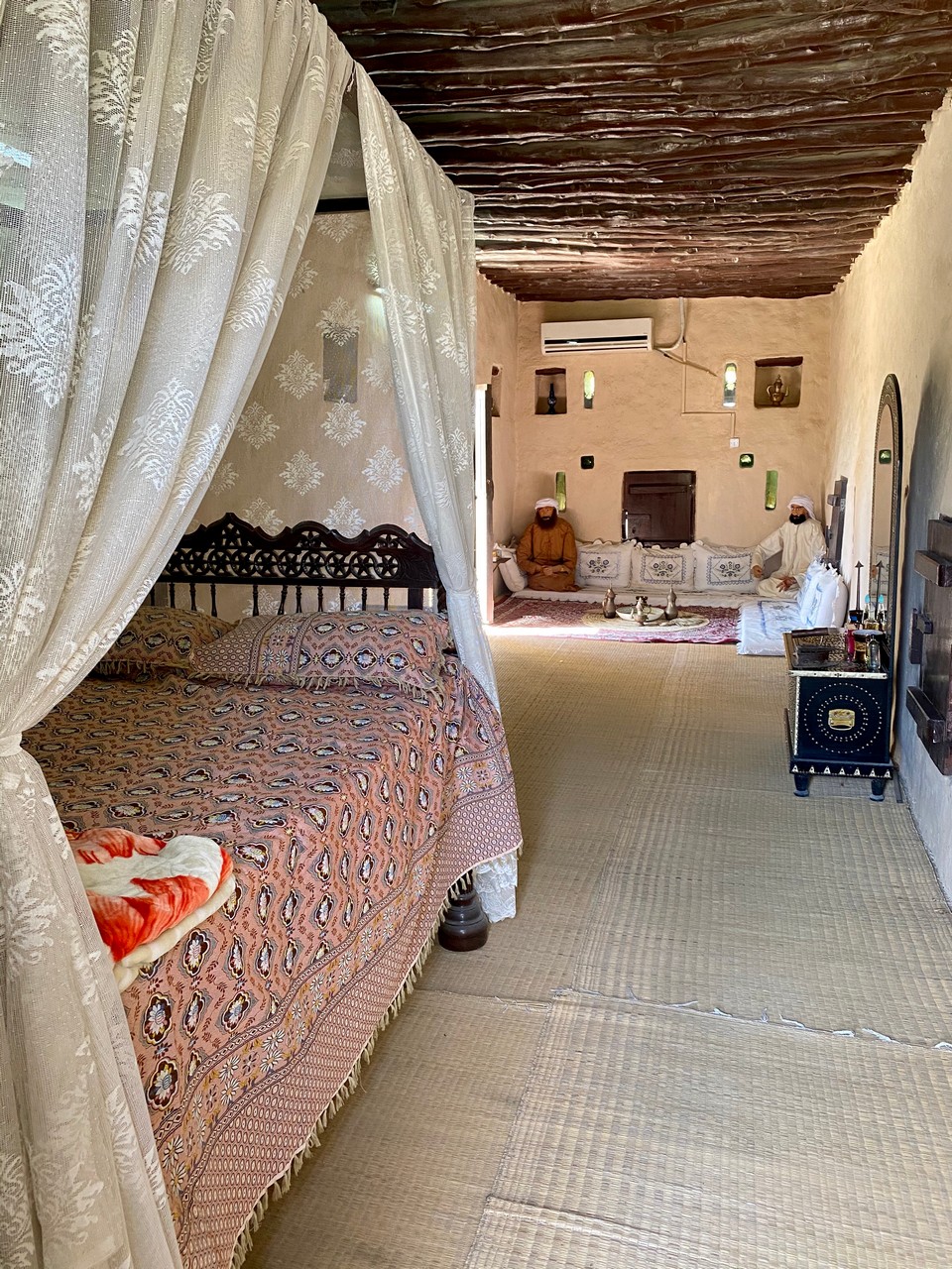 Falaj al Mualla Fort in quiet oasis town in UAQ desert 2023