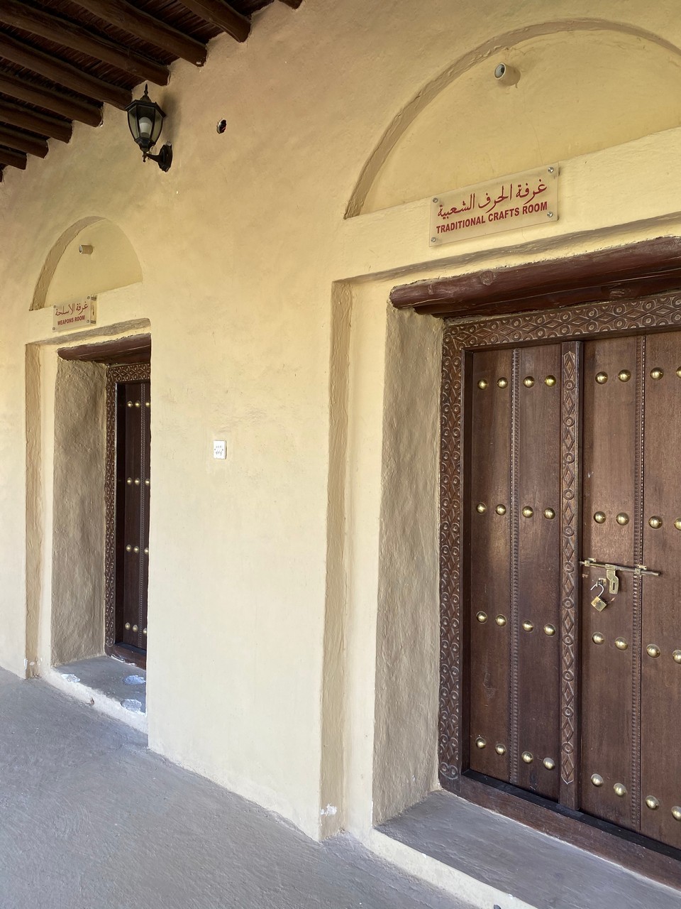 Falaj al Mualla Fort in quiet oasis town in UAQ desert 2023